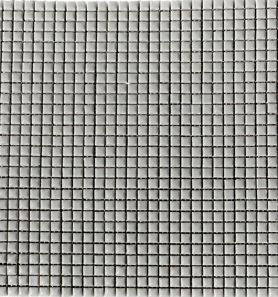 Light GreyCeramic Square Mosaics on 305x305 mesh backing. Price per sh ...
