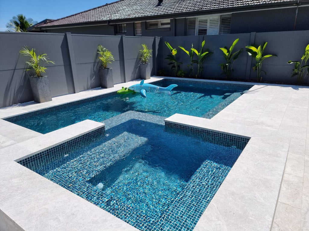 Tundra Grey Marble Sandblasted /Tumbled Pavers 610x406x30 | Tile Auctions