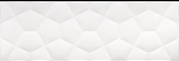 Satin White 3D Wall Tile 900x300x10 | Tile Auctions